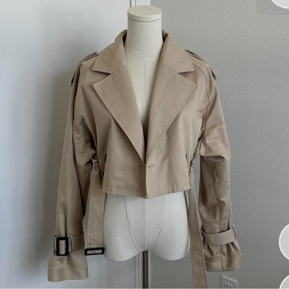 Zara | Jackets & Coats | Zara Cropped Trench Coat | Poshmark